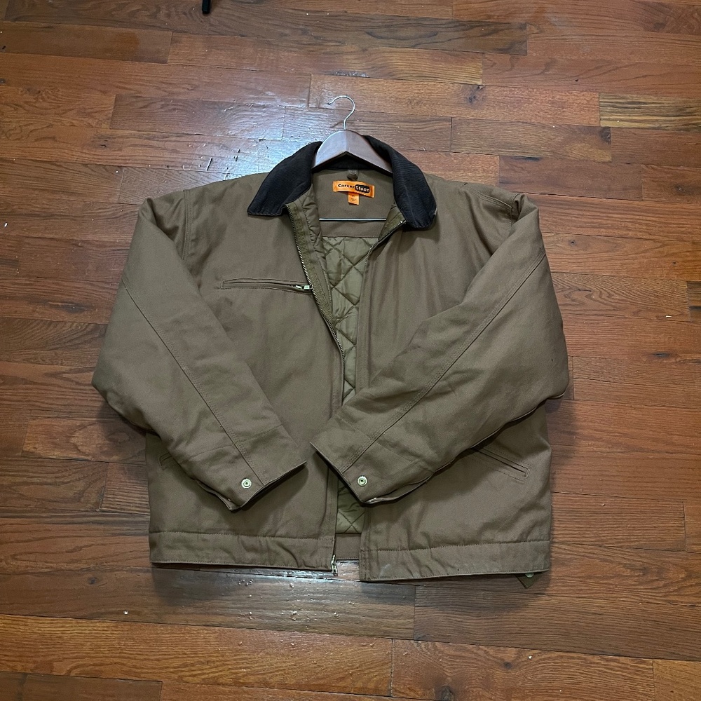 Khaki Heavyweight Work Jacket (Corner Stone Brand) - Gem